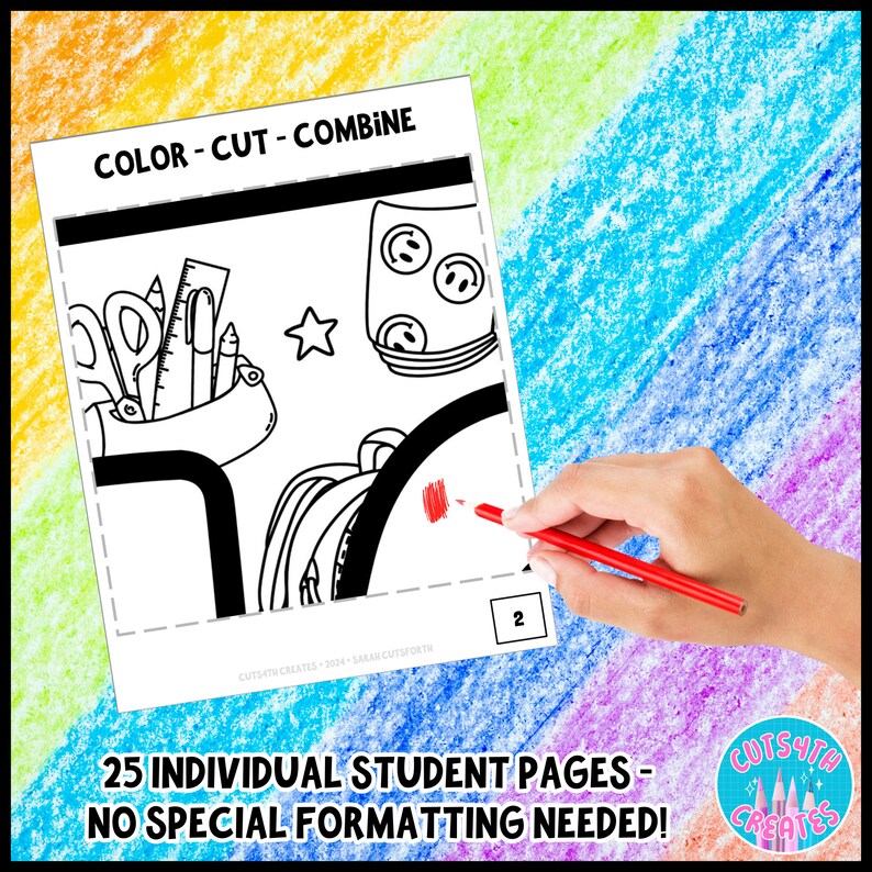 Collaborative Coloring Poster | 100th Day of School 100 Days Party ...