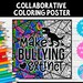 Collaborative Coloring Poster | Anti-bullying Dinosaur Themed | Make ...