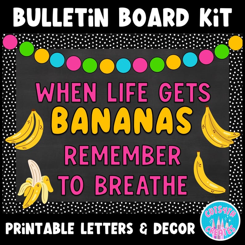 Bulletin Board Kit Counselor Teacher Classroom SEL Mindfulness Stress ...