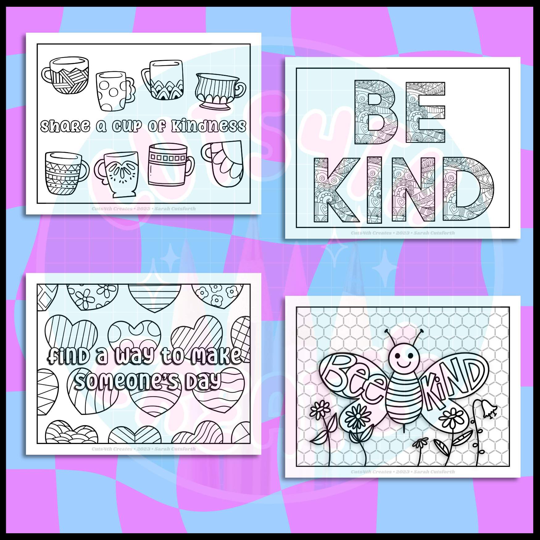Kindness Coloring Pages Be Kind to All Kinds Elementary - Etsy