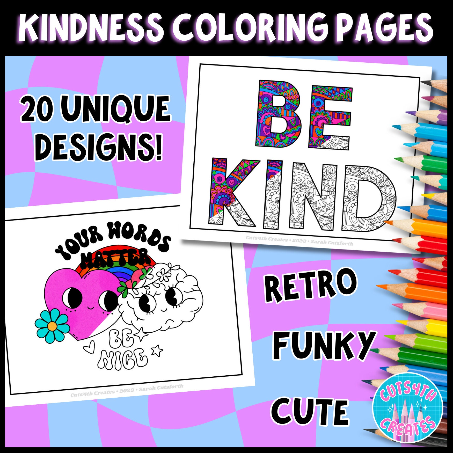 Kindness Coloring Pages | Be Kind to All Kinds | Elementary Coloring ...