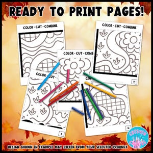 Collaborative Coloring Poster Plant Kindness Harvest Joy Printable ...
