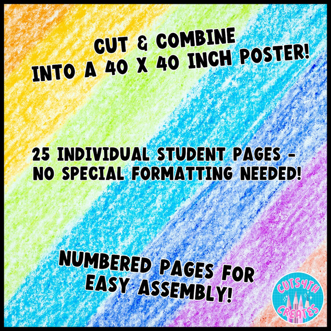 End of Year No Prep Collaborative Coloring Poster Activity 4th Grade ...