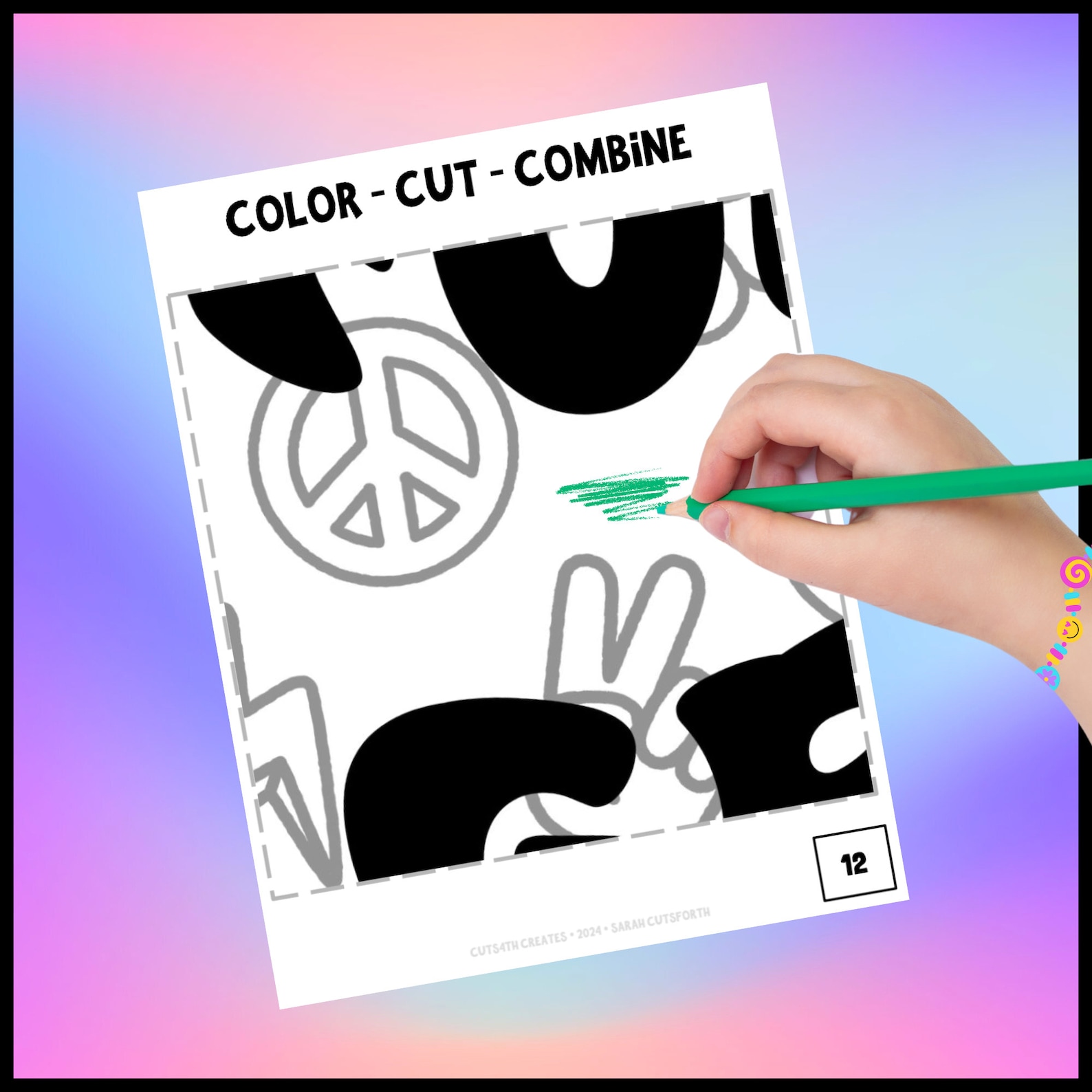 Collaborative Coloring Poster 36 PIECE VERSION Bulletin Board in Our ...