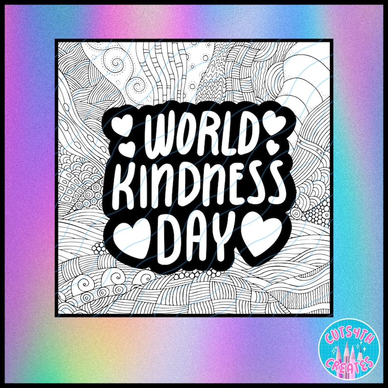 Collaborative Coloring Poster | World Kindness Day | Teamwork Activity ...