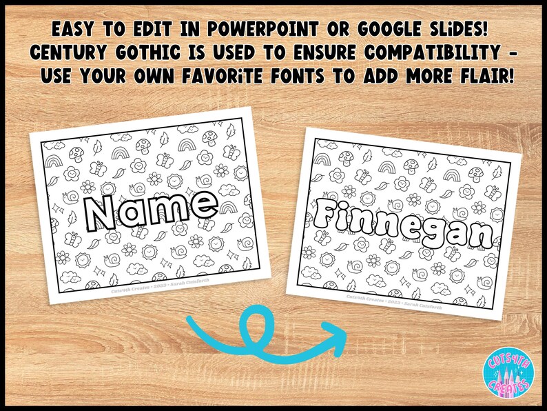 Back to School Coloring Pages Editable in Powerpoint Google Slides ...