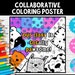 Collaborative Coloring Poster Elementary Classroom Teamwork Activity ...