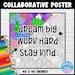 Collaborative Coloring Poster Bulletin Board 25 Pieces | Dream Big Work ...