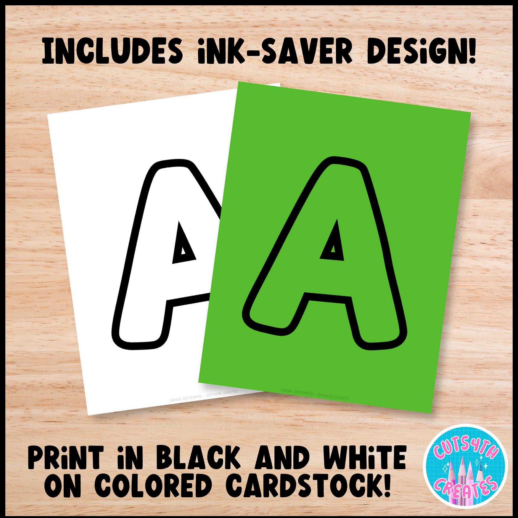 Bulletin Board Letters Printable Decorations Kit ABC Uppercase ...