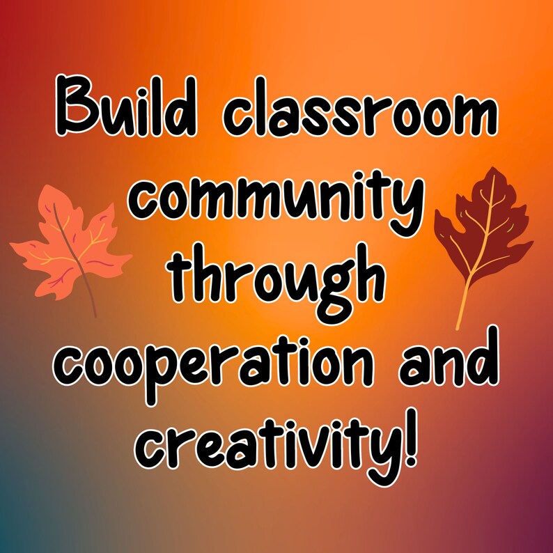 Collaborative Coloring Poster | Fall Autumn | Teamwork Activity ...