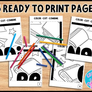 Collaborative Coloring Poster Bulletin Board Teamwork Activity "reading ...