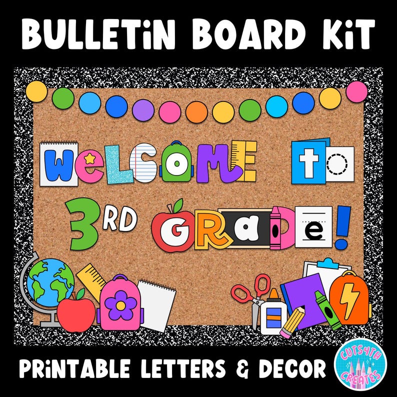 Bulletin Board Kit Printable Classroom Decor Back to School Welcome to ...