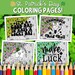 Printable Coloring Pages St. Patrick's Day 4 Pages March Cartoon Retro ...