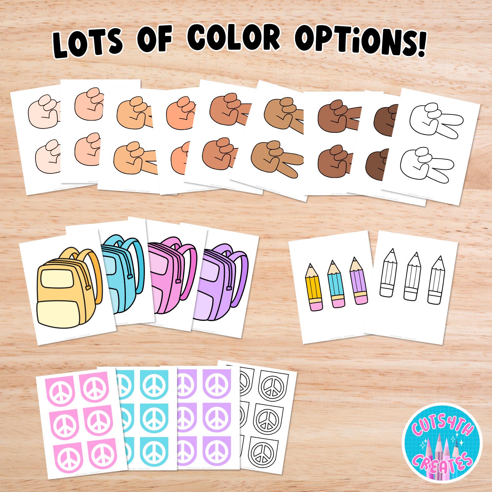 Bulletin Board Kit Printable Letters & Decor Peace Out 5th Grade! Retro ...