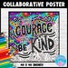 Collaborative Coloring Poster Bulletin Board 25 Pieces | Have Courage ...