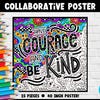 Collaborative Coloring Poster | Teamwork Activity Puzzle | "between the ...