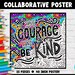 Collaborative Coloring Poster | Teamwork Activity Puzzle | "between the ...