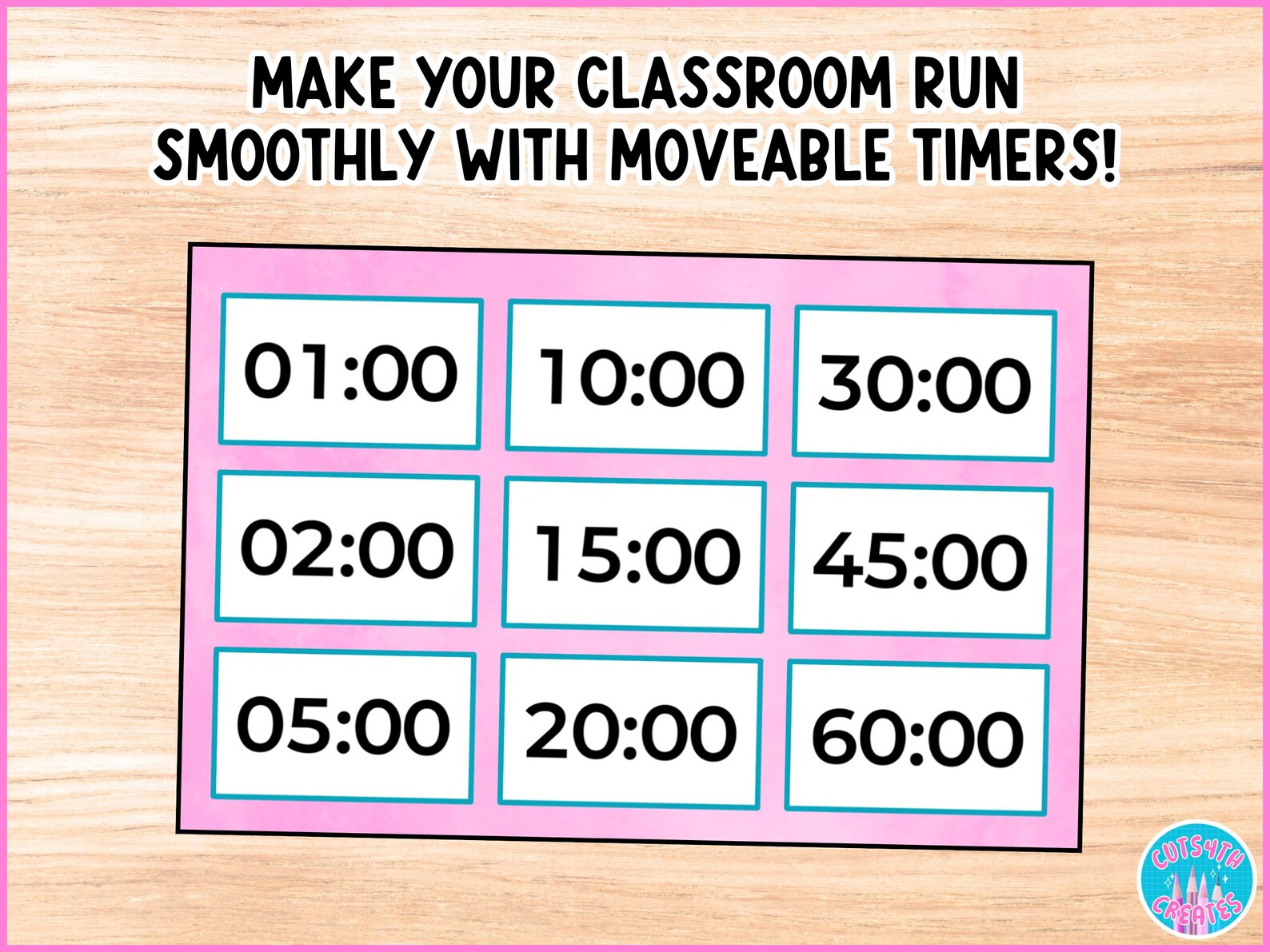 Editable Daily Slides With Timers + Moveable Clip Art Bright & Groovy ...