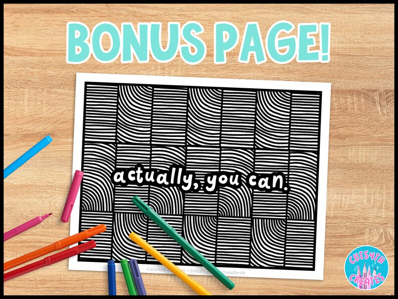 Personalized Zentangle Mindful Coloring Pages EDITABLE Printable ...