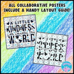 Collaborative Coloring Poster World Kindness Day | A Little Kindness ...