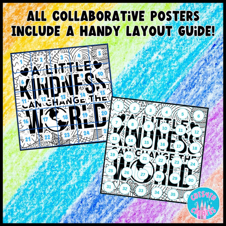 Collaborative Coloring Poster World Kindness Day | A Little Kindness ...