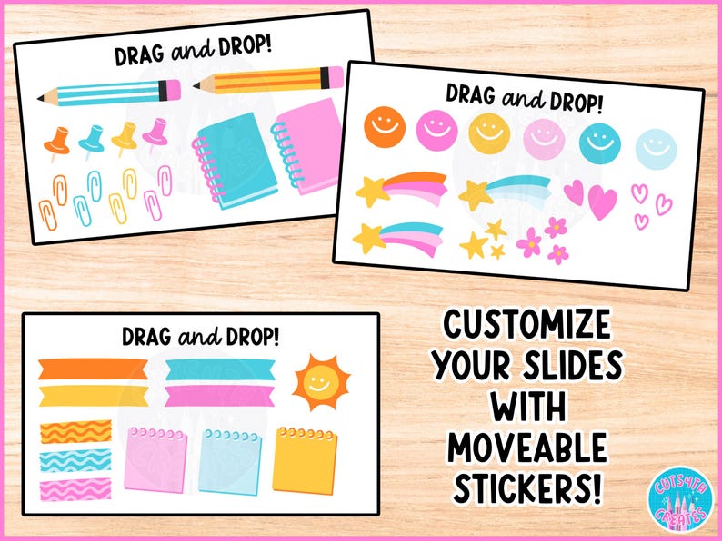 Editable Daily Slides With Timers + Moveable Clip Art Bright & Groovy ...