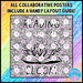 Collaborative Coloring Poster Teamwork Activity "reading Helps Your ...