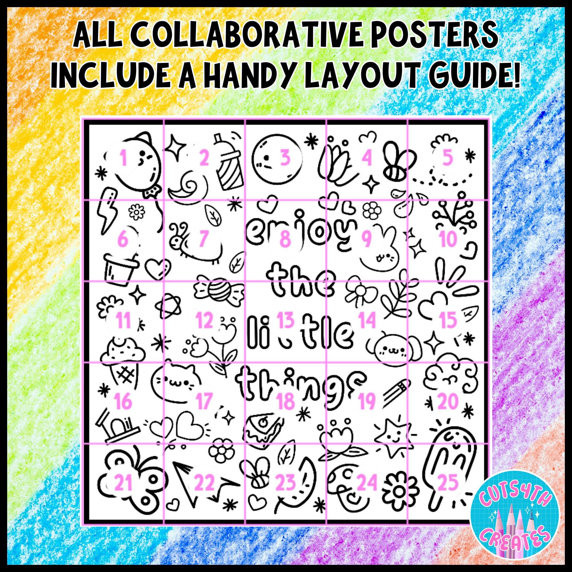 Collaborative Coloring Poster | Elementary Classroom Teamwork Activity ...