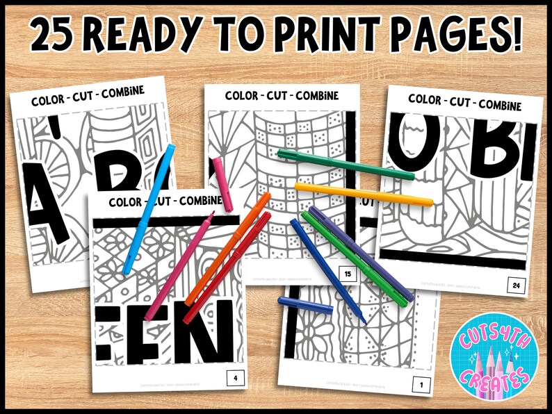 Collaborative Coloring Poster | Teamwork Activity Puzzle | "between the ...
