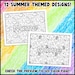 EDITABLE! Summer Doodles Personalized Coloring Pages | Add Student ...