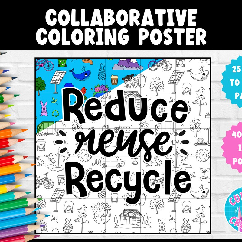 Reduce Reuse Recycle Poster - Etsy