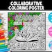 Collaborative Coloring Poster Teamwork Activity "reading Helps Your ...