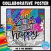 Collaborative Coloring Poster Bulletin Board 25 Pieces Choose Happy ...