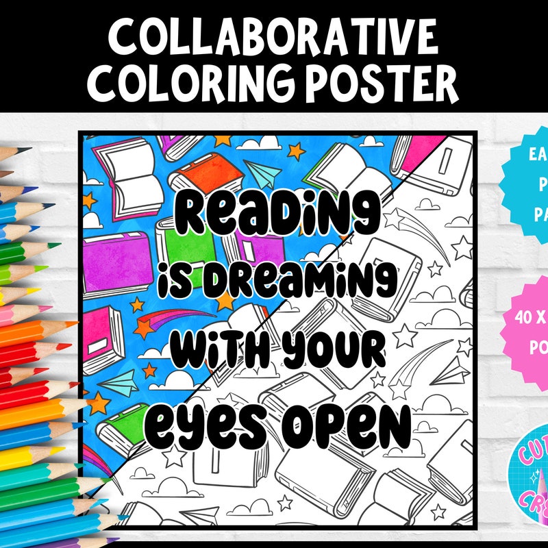 Reading Poster - Etsy