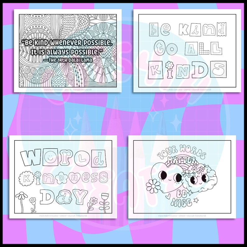 Kindness Coloring Pages | Be Kind to All Kinds | Elementary Coloring ...
