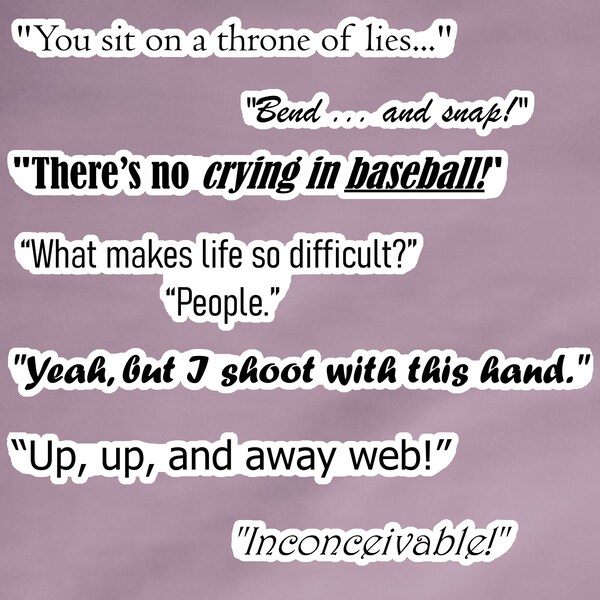 Funny Movie Quote Sticker - Etsy