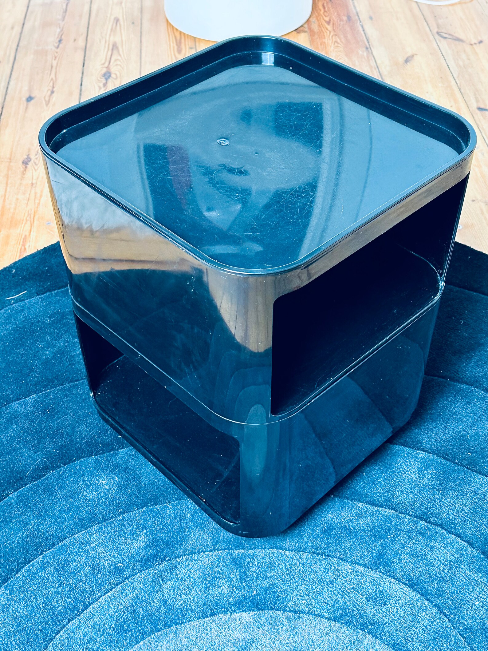 SPACE AGE // 70s Vintage BLACK Plastic Kartell Componibili 4970 by Anna ...