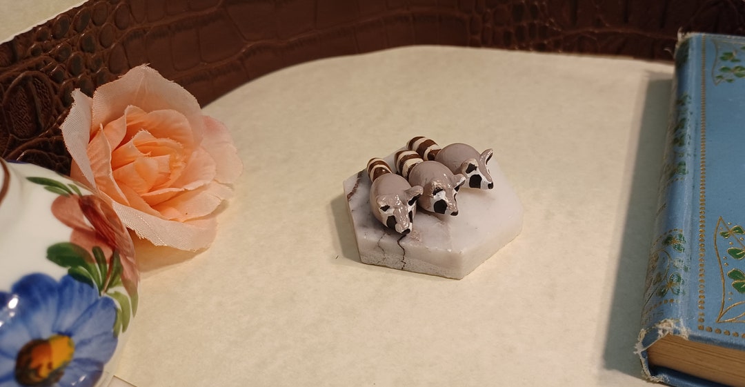 Mini Raccoon (polymer Clay) - Etsy