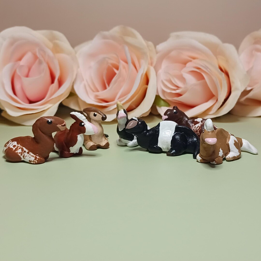Cow-themed Dinosaurs: Handmade Miniatures - Etsy