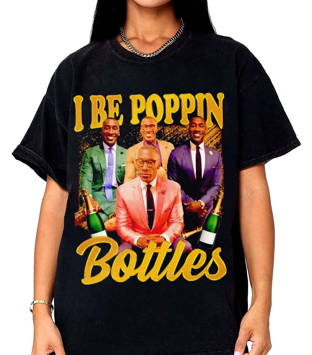 Shannon Sharpe I Be Poppin Bottles T Shirt Shannon Sharpe Etsy Uk