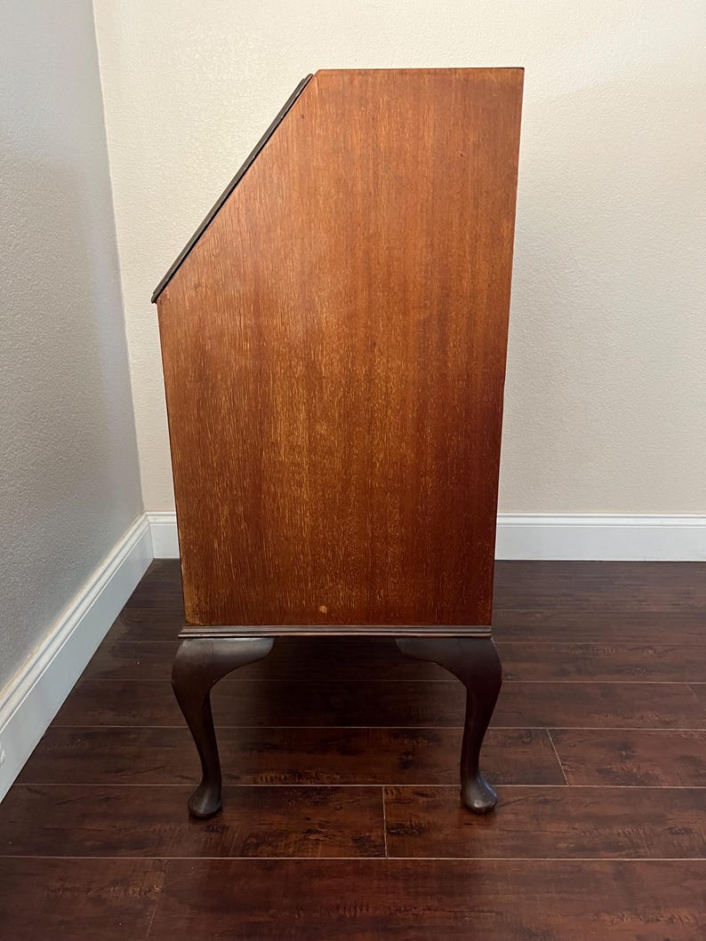 Beautiful Antique Slant Front Wooden Desk - Etsy