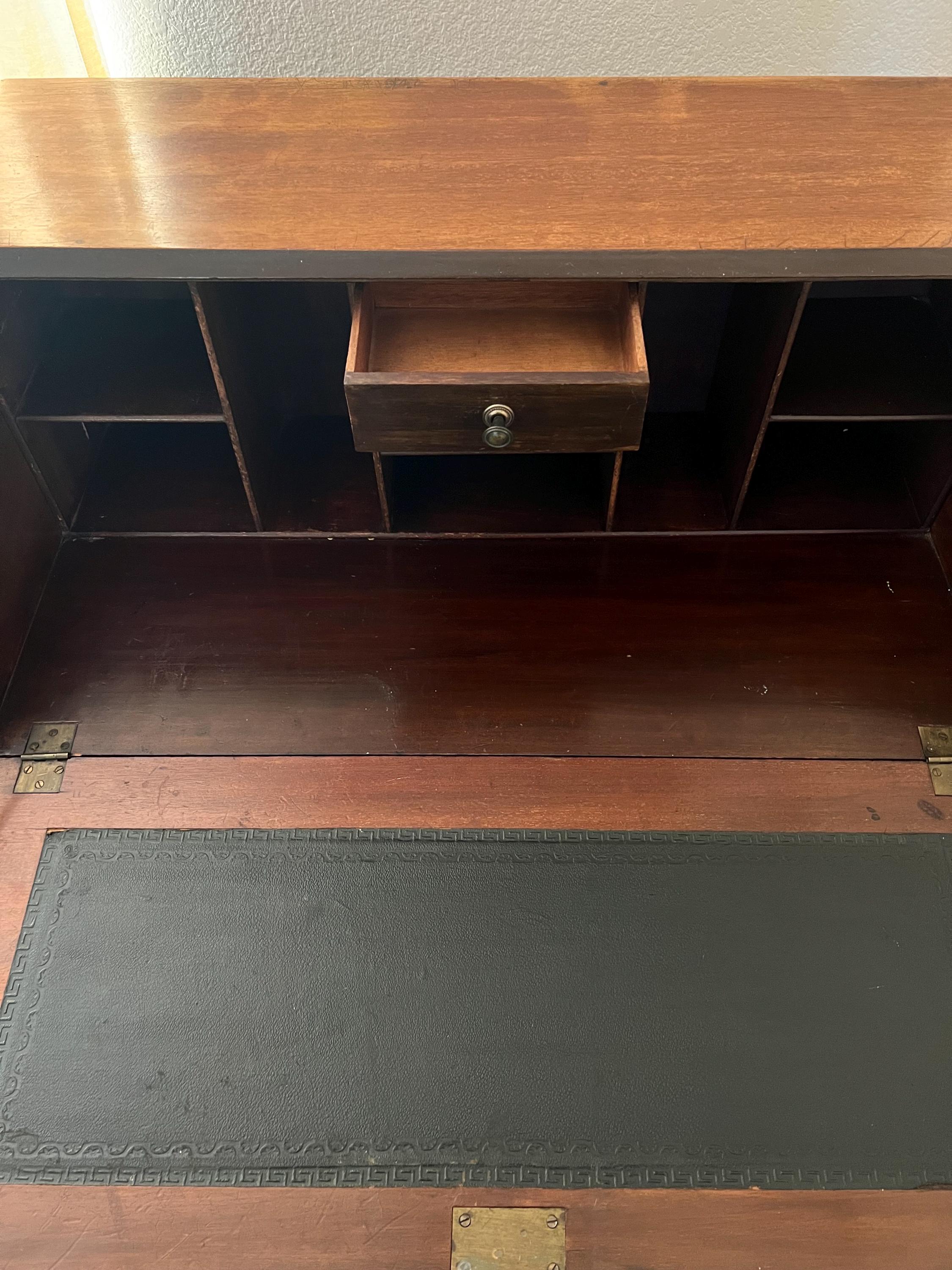 Beautiful Antique Slant Front Wooden Desk - Etsy