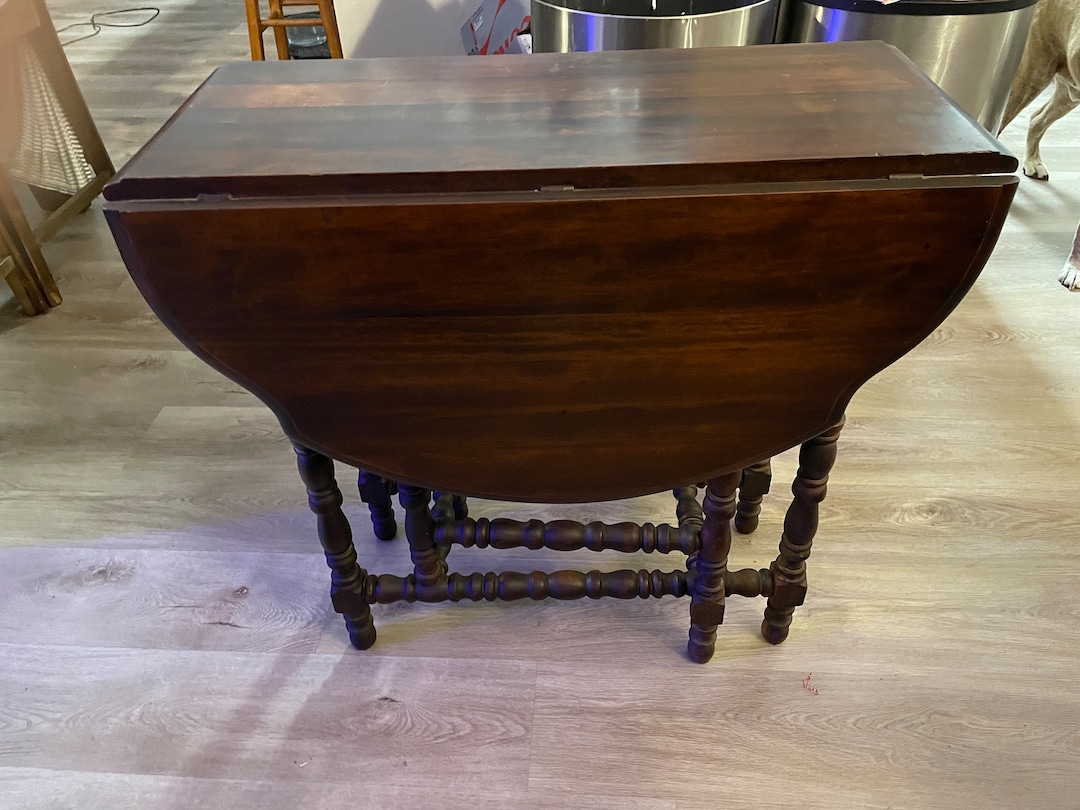 Vintage St. Johns Company Drop Leaf Dining Table / Vintage Kitchen ...