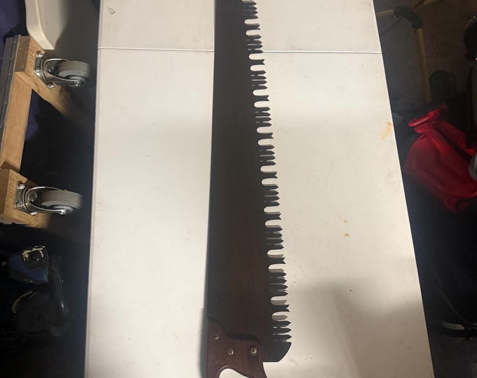 Vintage Warranted Superior Two Man Saw. 54 Inches. - Etsy