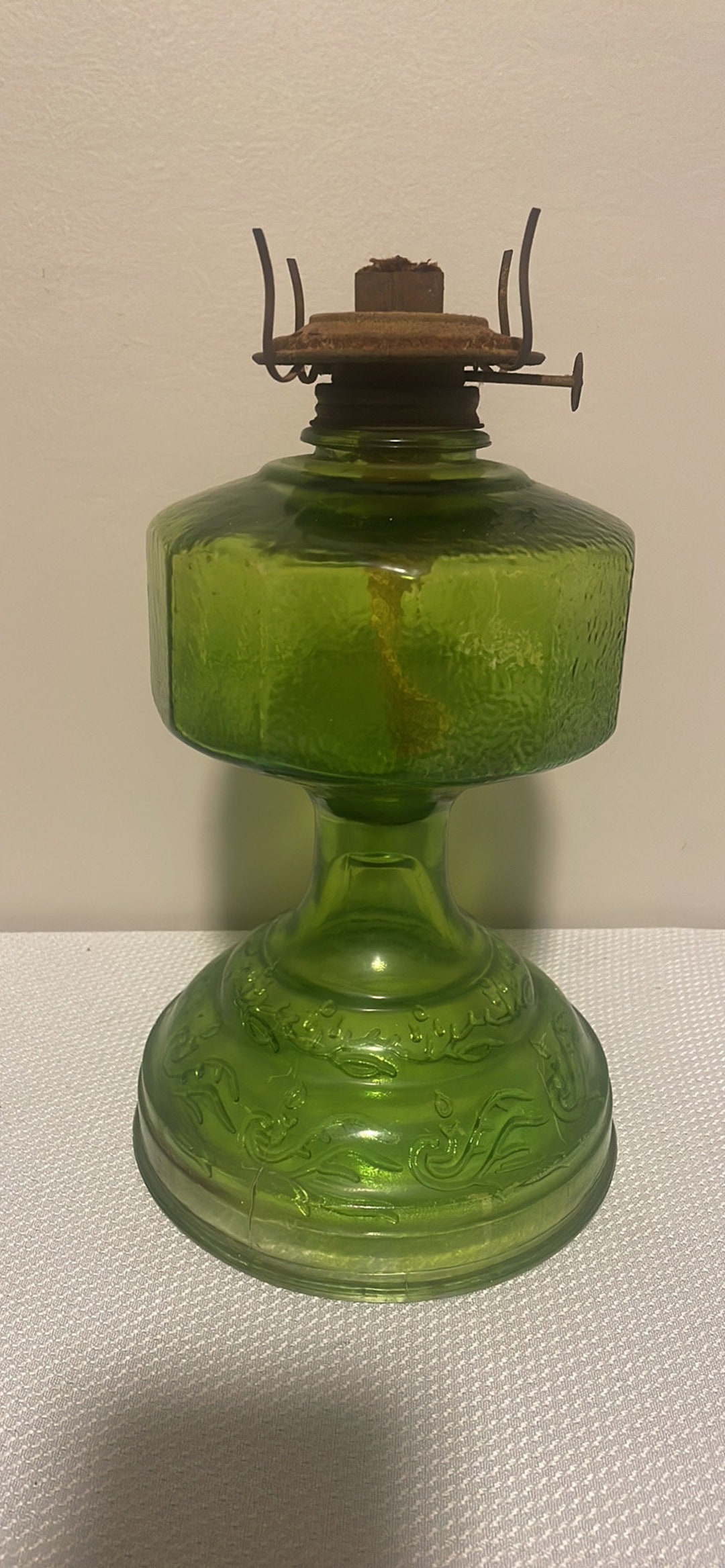 Glass Oil Lamp - Etsy