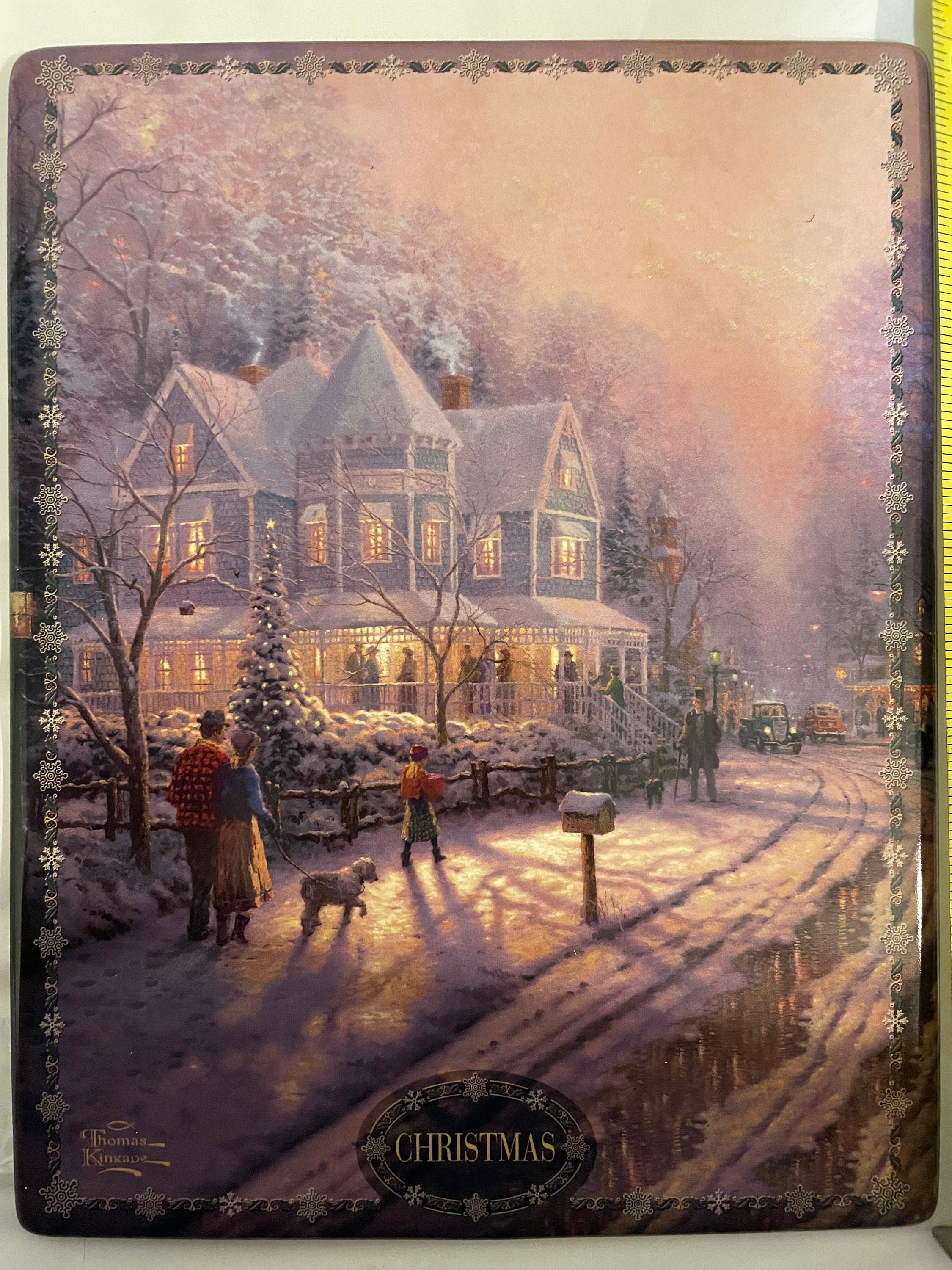 Thomas Kinkade “A Holiday Gathering” Ceramic - Etsy