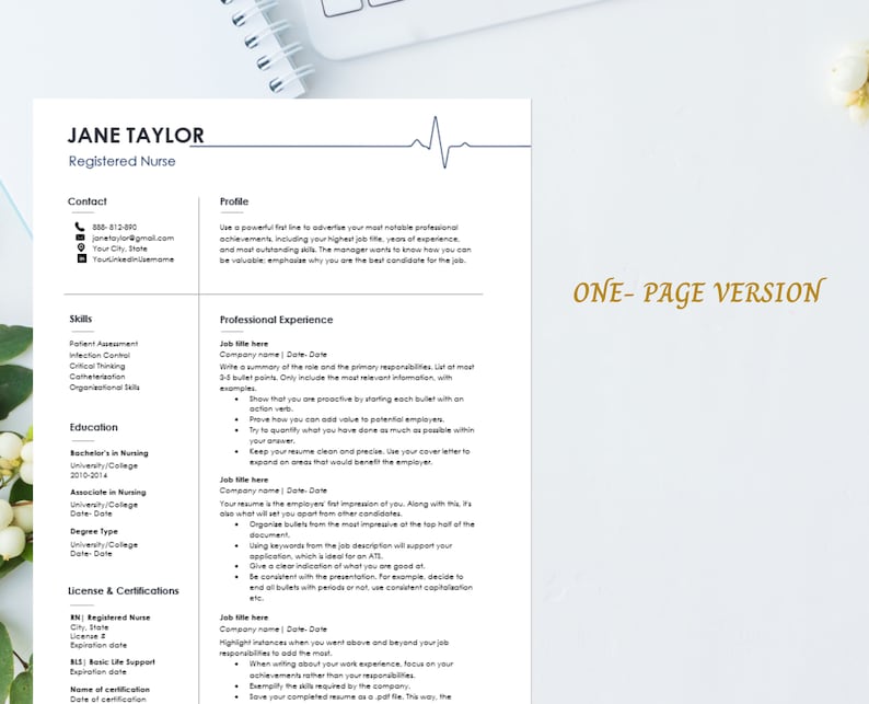 Professional and Modern ATS Friendly Resume Template CV Template With ...