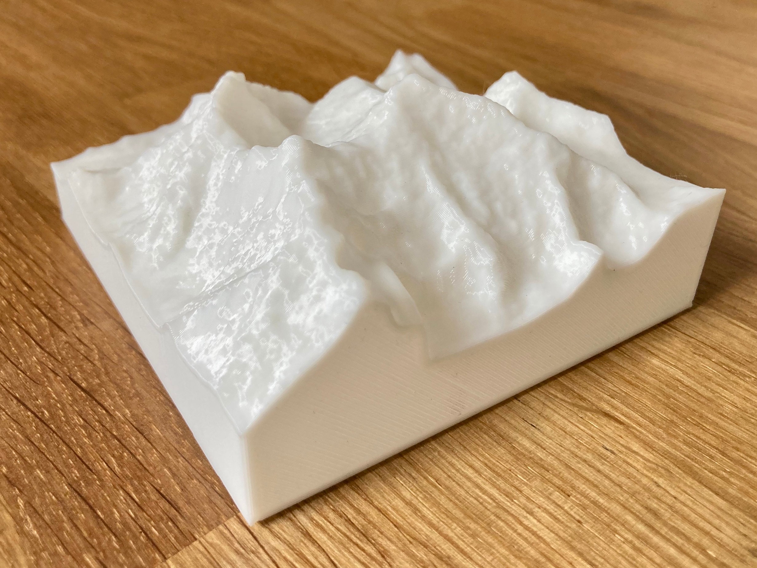 Mt Everest 3D Printed Topography Map | Lhotse | Decoration | Ornament ...