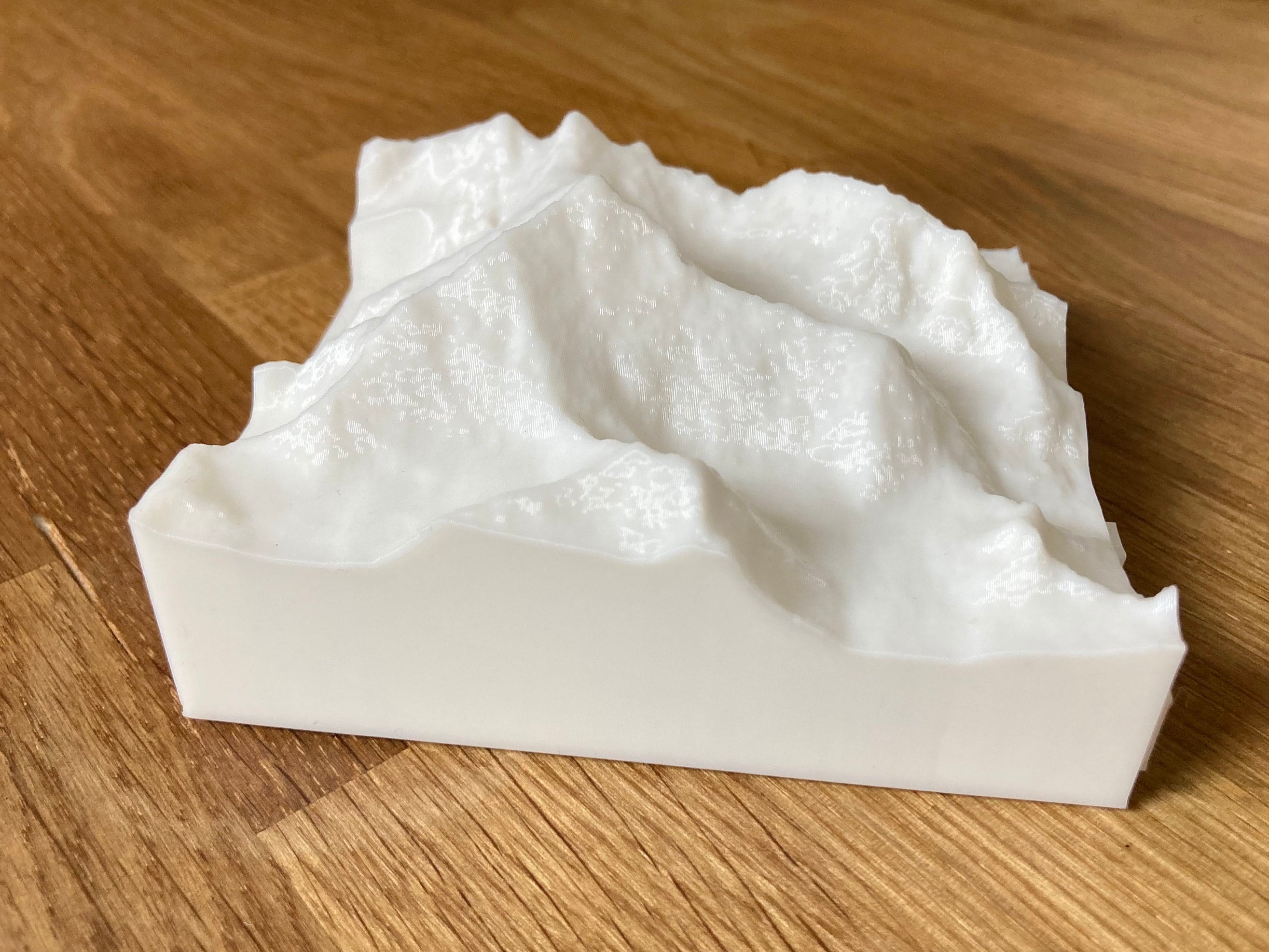 Mt Everest 3D Printed Topography Map | Lhotse | Decoration | Ornament ...
