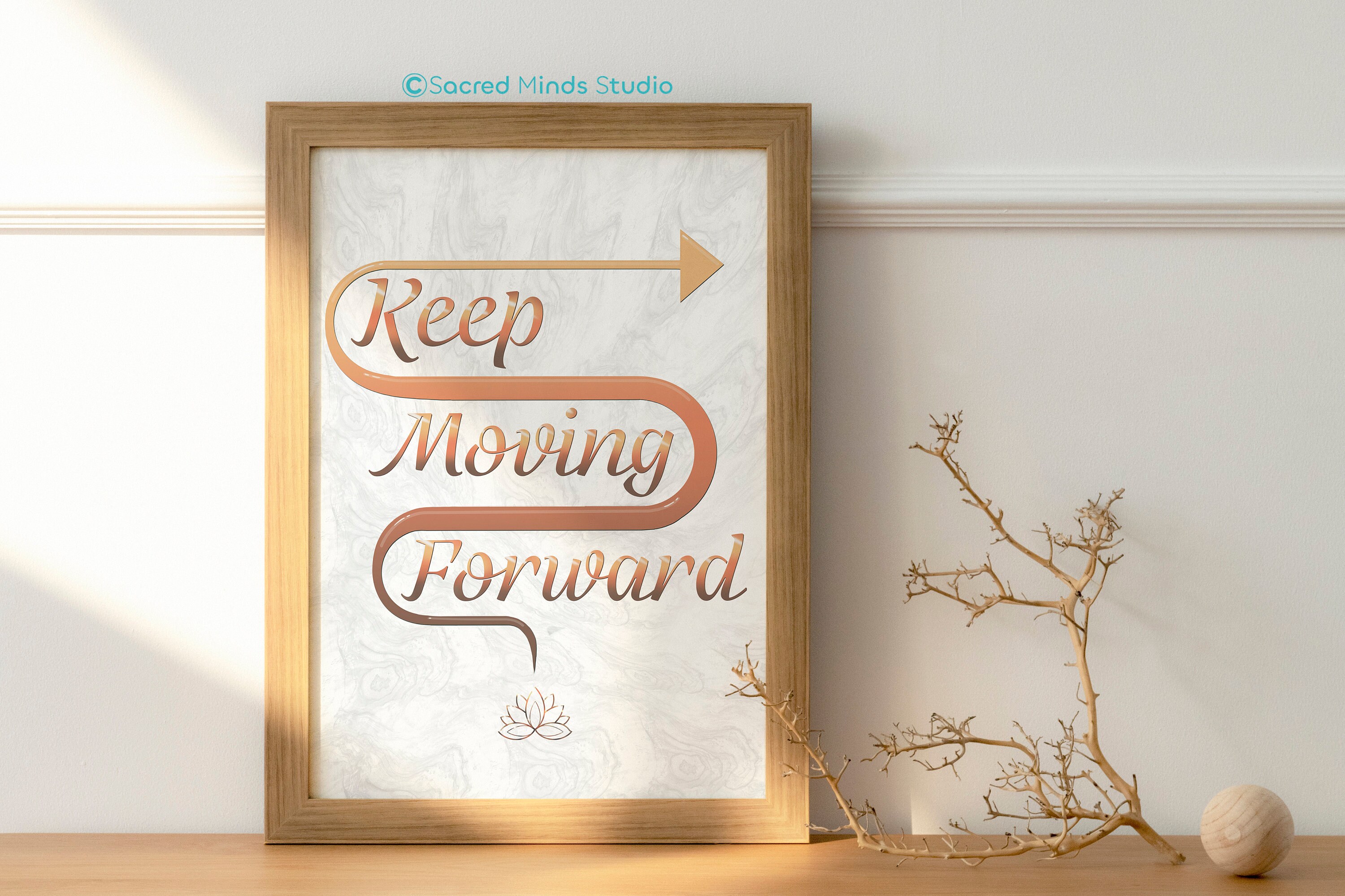 Keep Moving Forward Positive Affirmations Printable Wall Art ...
